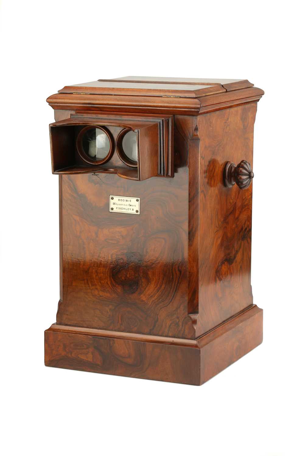 Lot 339 - A Victorian Table Top Stereo Viewer,