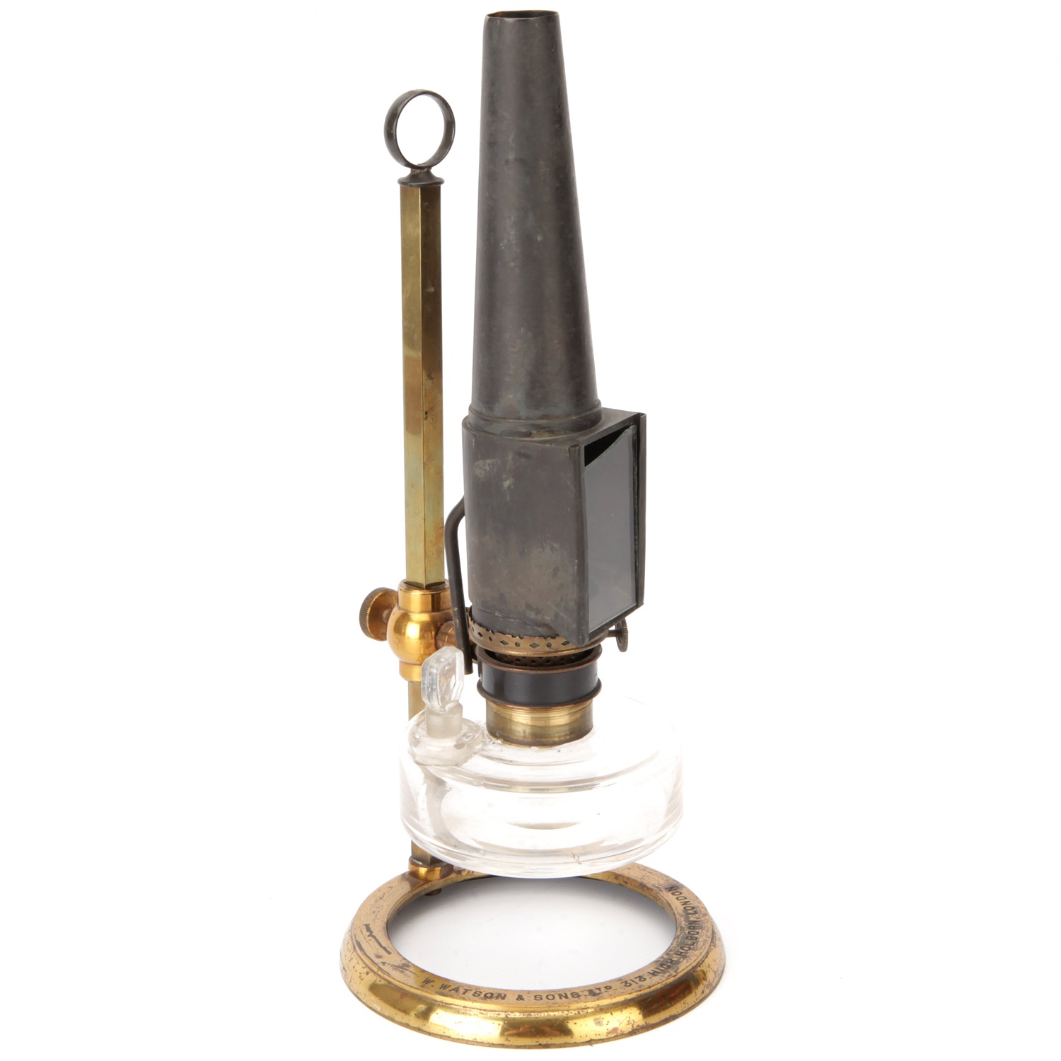 Lot 162 - A Microscope Oil Lamp,