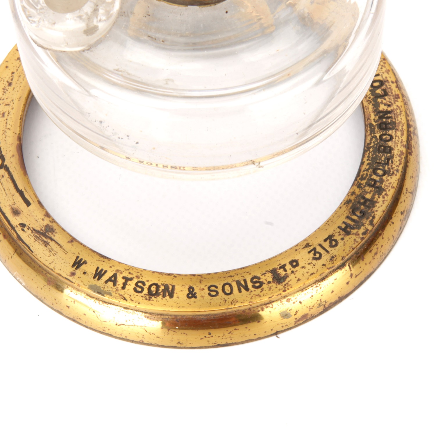 Lot 162 - A Microscope Oil Lamp,