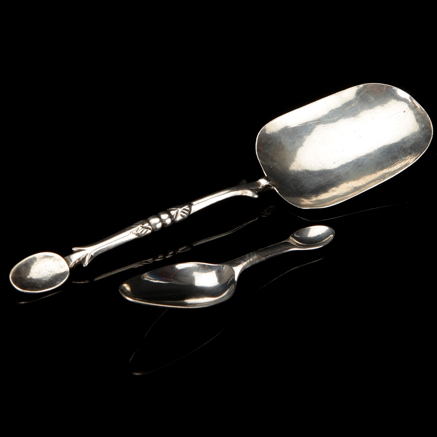 Lot 140 - Two Double-ended Medicine Spoons,