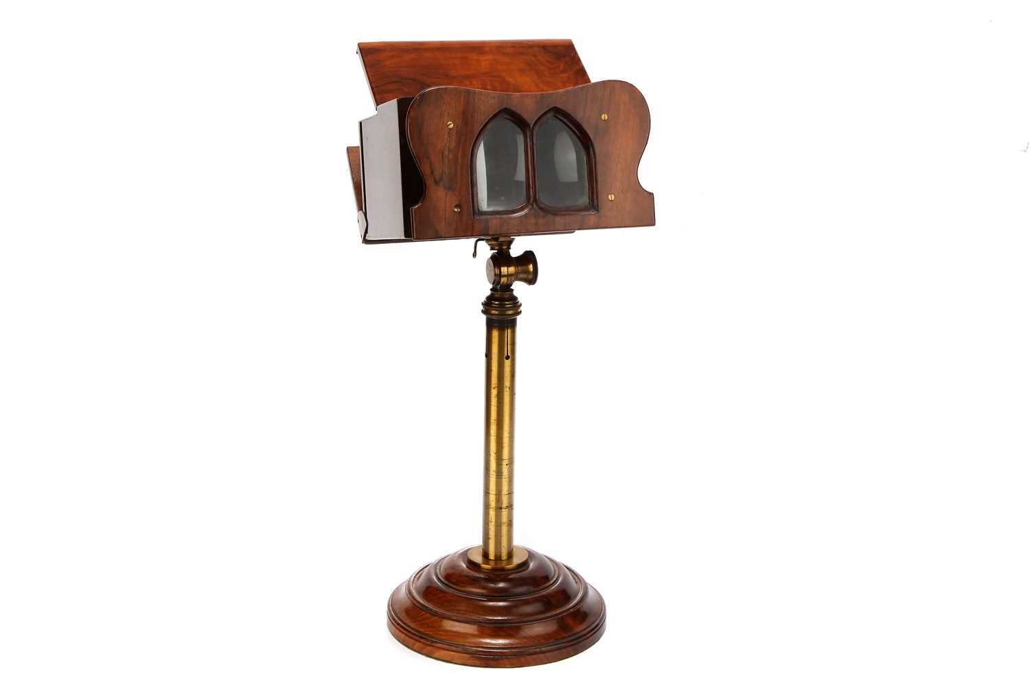 Lot 210 - A Cosmorama Pattern Table Stereoscope,