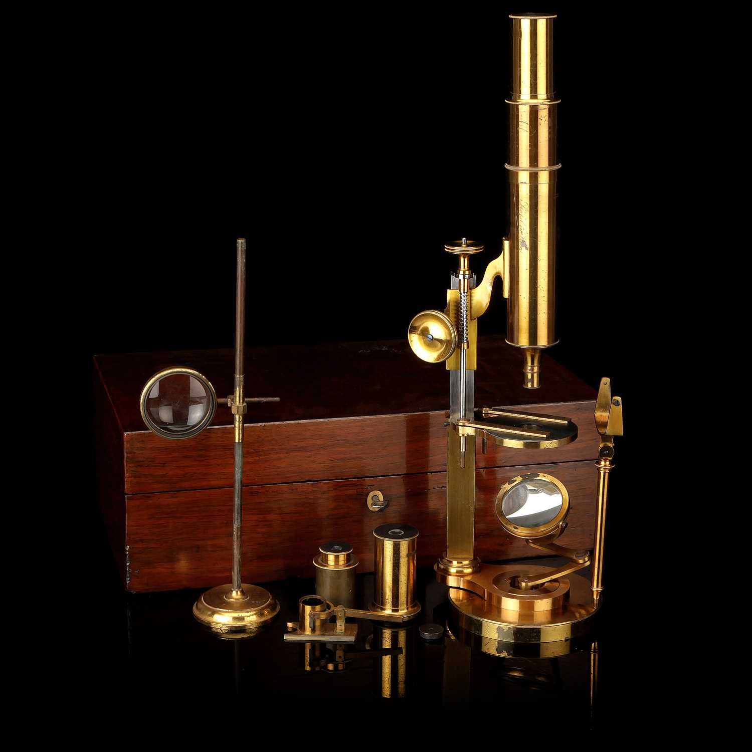 Lot 174 - A Simon Plossl Microscope,