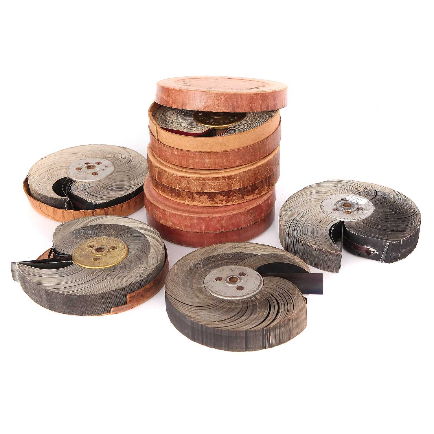 Lot 254 - A Collection of Seven Kinora Film Reels,