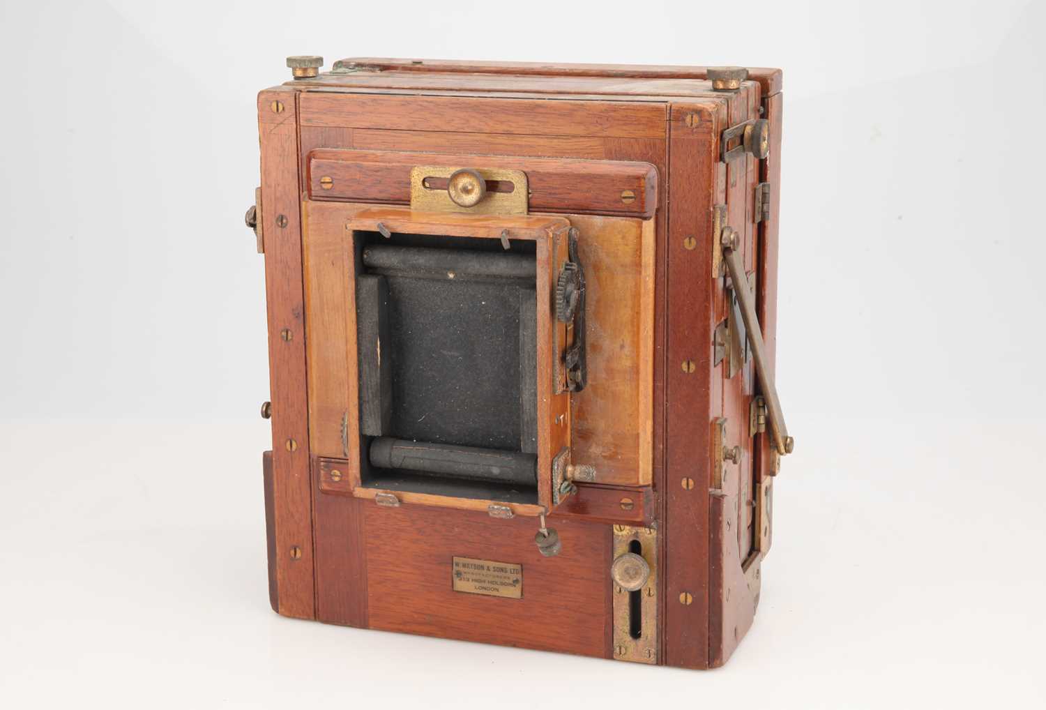 A W. Watson & Son Half Plate Mahogany Tailboard Camera | Barnebys