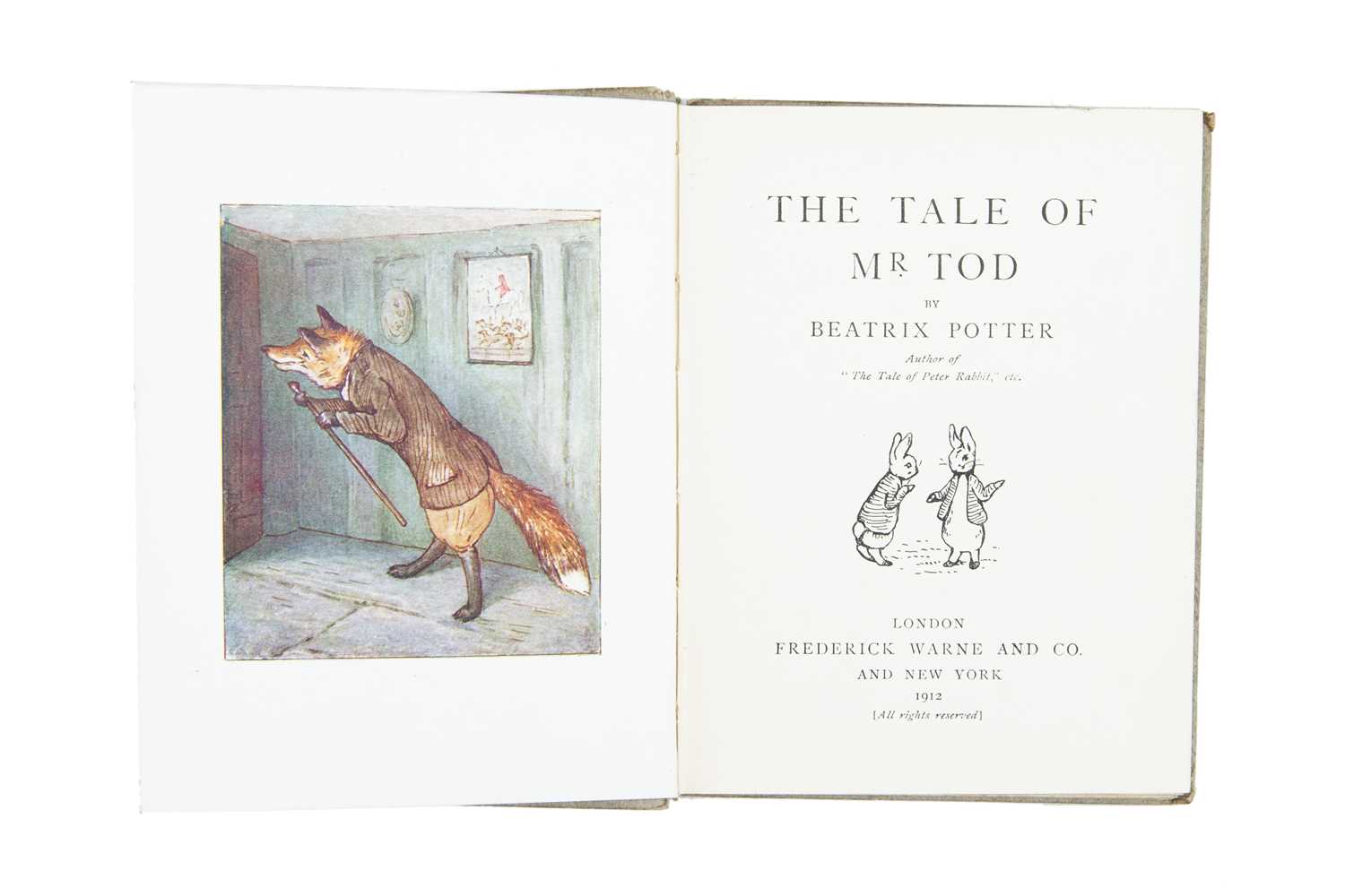 Lot 14 - Potter (Beatrix), The Tale of Mr. Tod, first