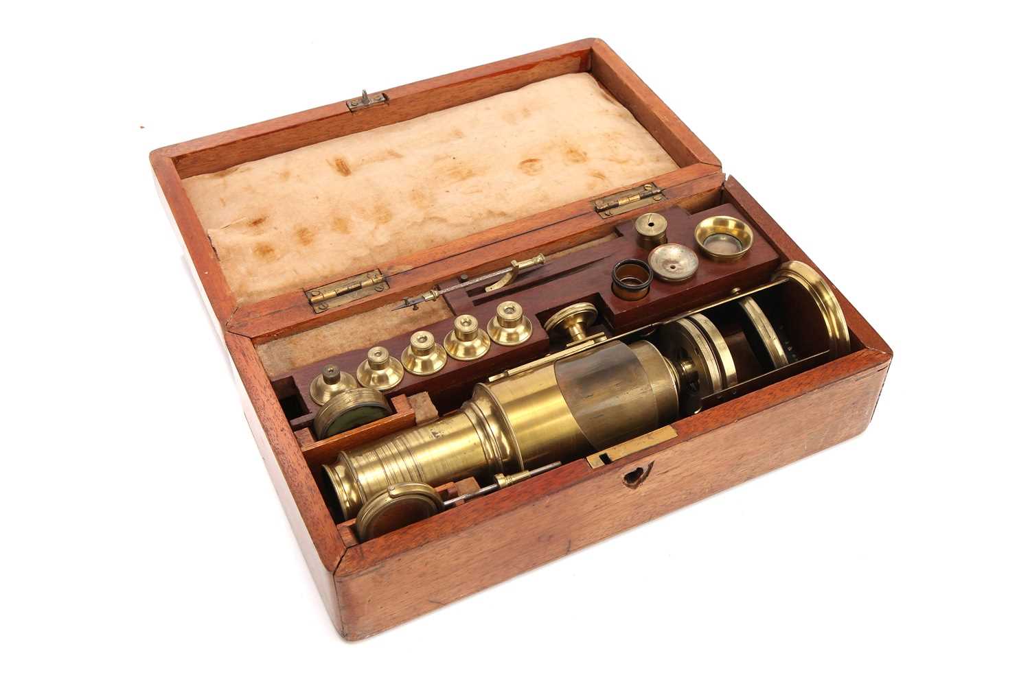 Lot 33 - A Martin Type Drum Microscope,