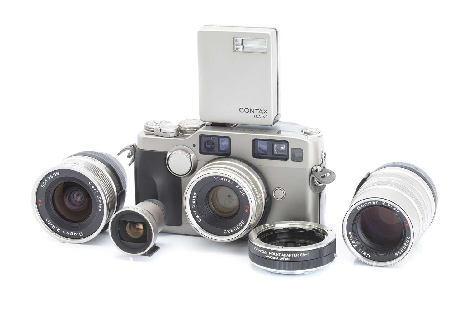 Lot 216 - A Contax G2 Rangefinder Outfit,